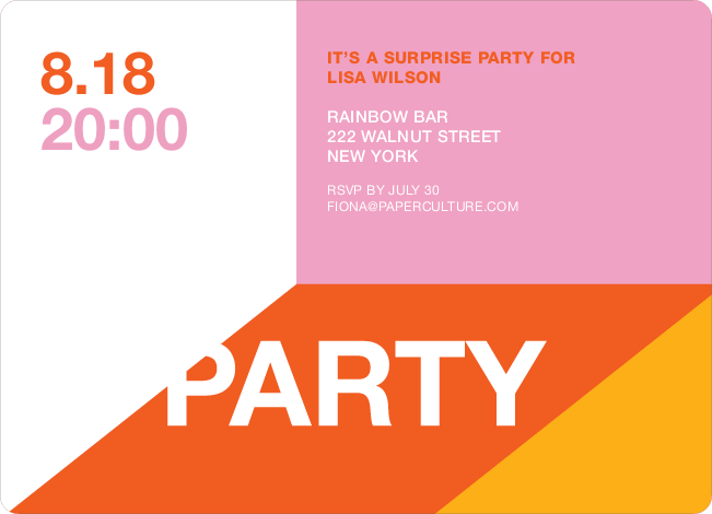 Modern Party Invitations | Paper Culture