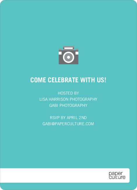 Photography themed Party Invitations for Camera and Photo Enthusiasts ...