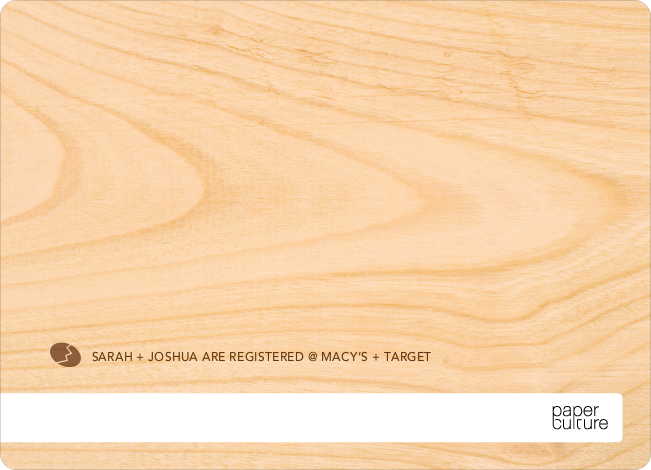Wood Block Baby Shower Invitations | Paper Culture