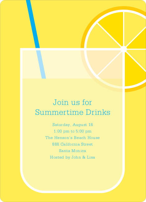 Lemonade Stand Invitations Zazzle