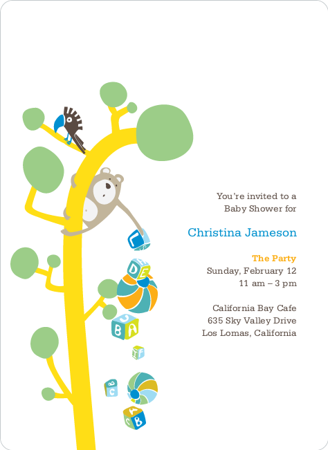Baby Shower Invitations Featuring the Present Tree | Paper Culture
