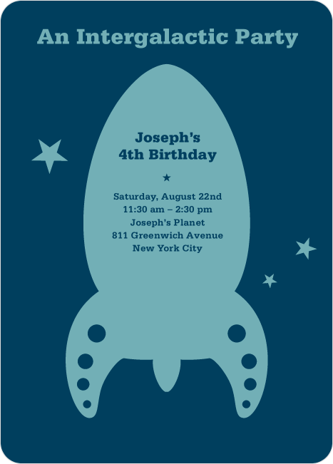 Intergalactic Modern Birthday Invitation | Paper Culture