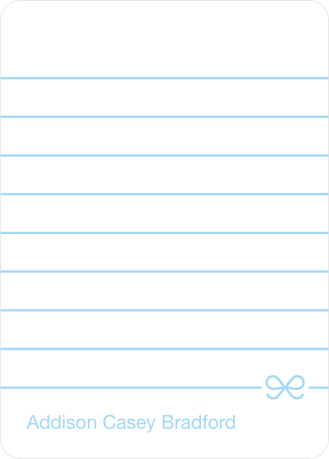 Notecards for the ‘Blue Bow’ cards. | Paper Culture