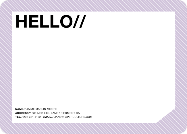 A Simple Hello: Modern Stationery | Paper Culture