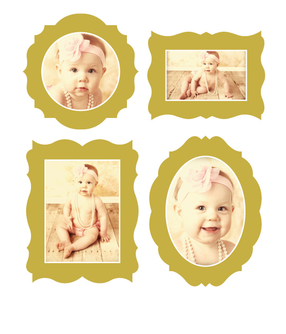 Antique Photo Frame Wall Decals | Paper Culture