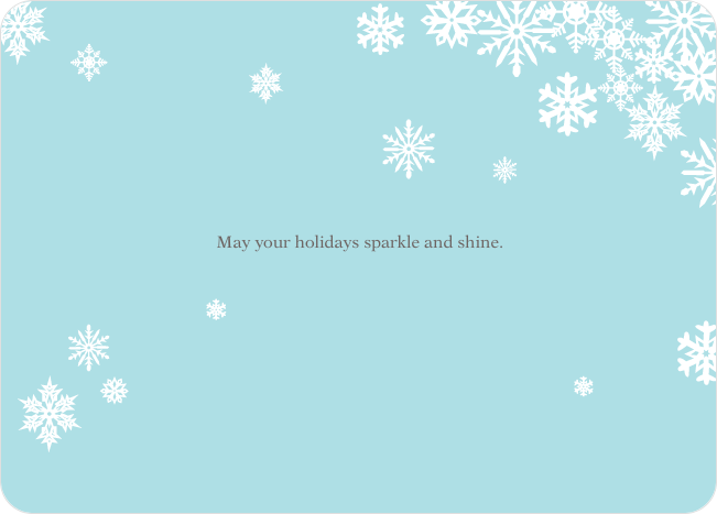 Snowflake Cheers Holiday Photo Cards | Paper Culture