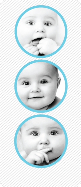 Circle Themed Birth Announcements | Paper Culture