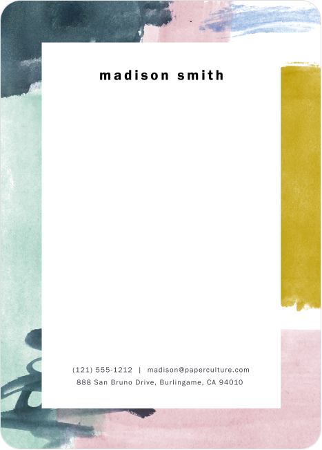 Watercolor Inspiration Stationery | Paper Culture
