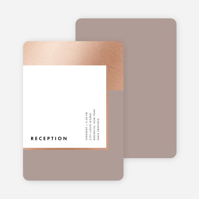 Foil Blocks Wedding Invitations | Paper Culture