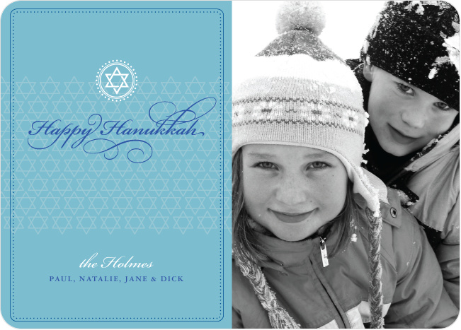 Modern Classic Hanukkah Cards with Photo | Paper Culture