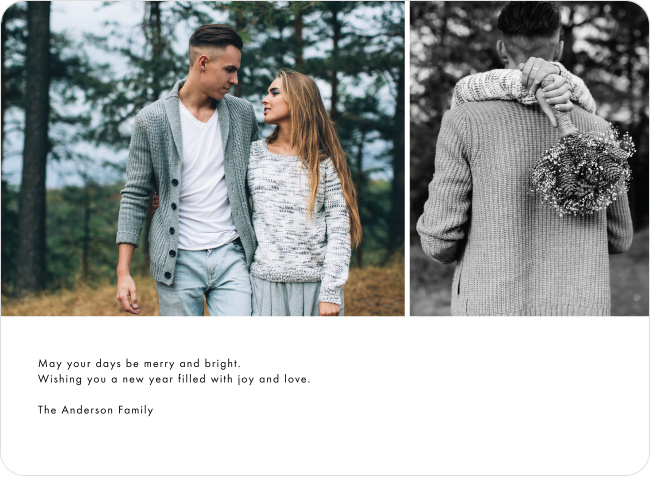 Side Message Holiday Cards | Paper Culture