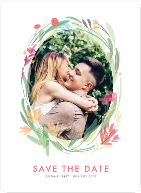 Spring Garden Save the Date Cards | Paper Culture