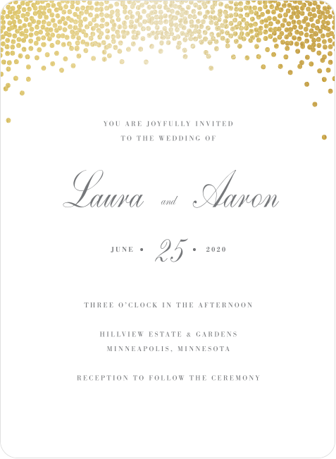 Confetti of Joy Wedding Invitations | Paper Culture