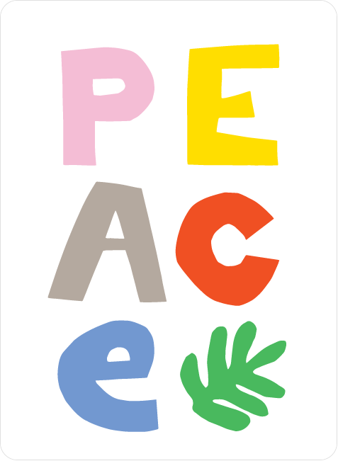 Peace Cut Out Multi Photo Holiday Cards | Paper Culture