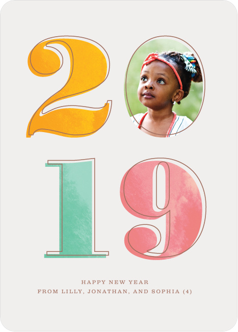 Cheery Numbers New Year Cards | Paper Culture