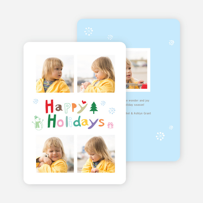Happy Holiday Scribbles Holiday Cards | Paper Culture