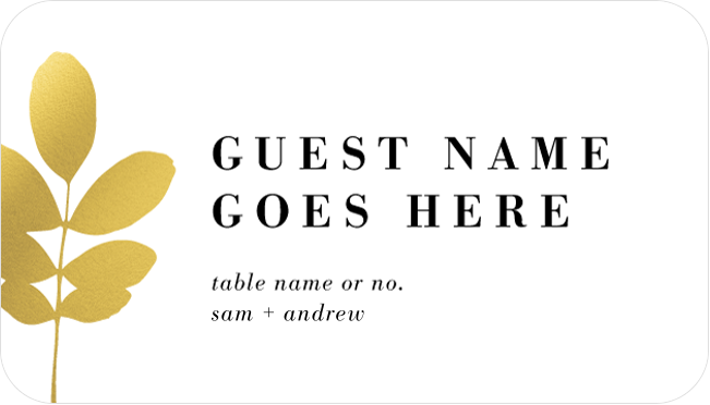Botanical Outlines Wedding Name Cards & Place Cards | Paper Culture
