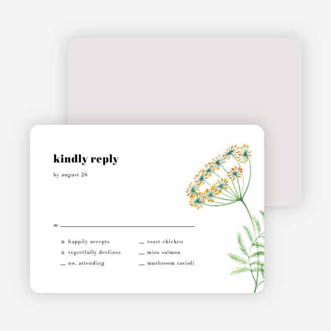 Wine Country Wedding Menus | Paper Culture