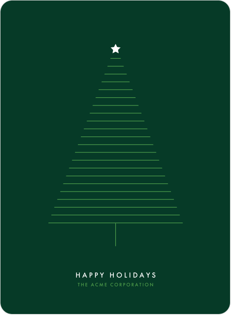 Modern Tree Corporate Christmas Cards | Paper Culture