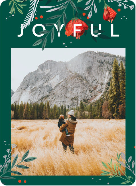 Foil Natural Joy Holiday Cards | Paper Culture