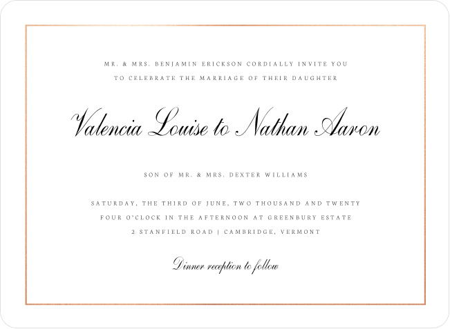 Classic Style Wedding Invitation Suites | Paper Culture
