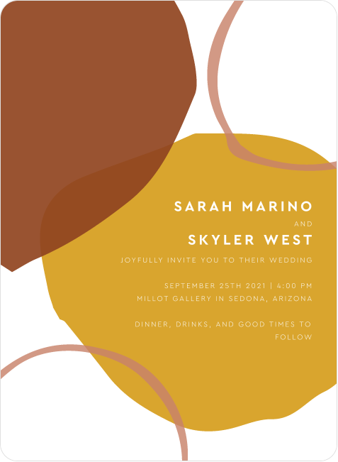 Natural Shapes Wedding Invitation Suites | Paper Culture