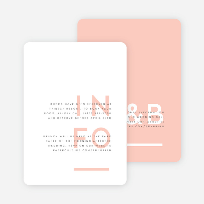 Clean Highlights Wedding Invitation Suites | Paper Culture