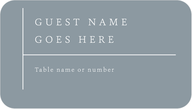 Classic Grid Wedding Name Cards & Place Cards | Paper Culture