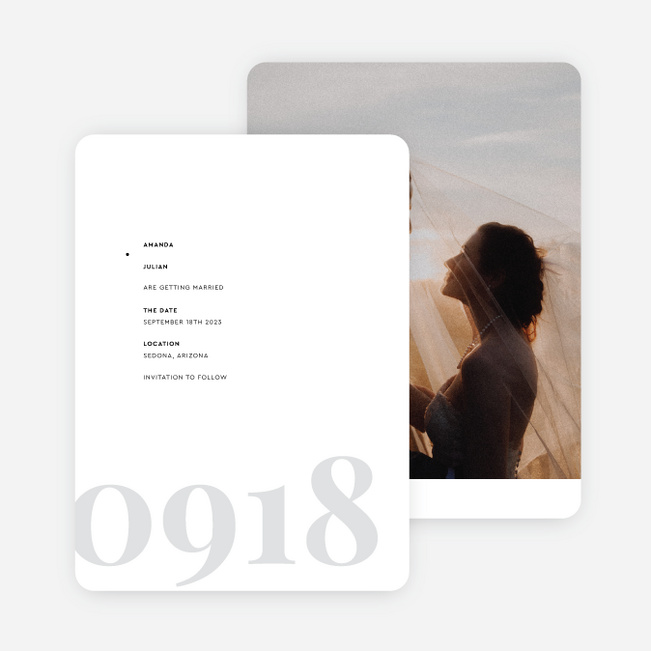 Bold Watermark Wedding Invitation Suites | Paper Culture