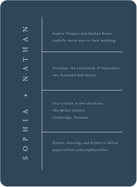 Classic Grid Wedding Invitation Suites | Paper Culture