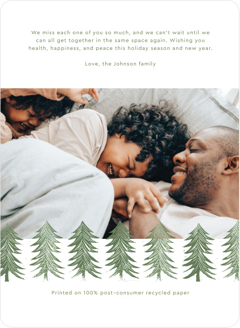 Joyful Trees Multi Photo Holiday Cards | Paper Culture