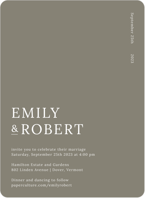 Short and Sweet Wedding Invitations | Paper Culture