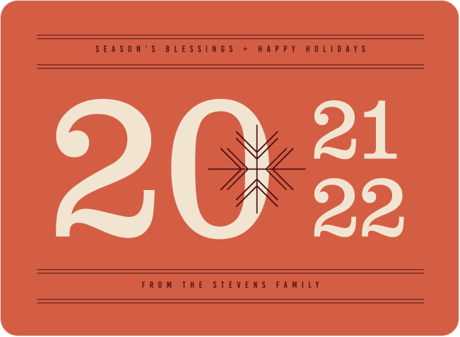 Big Numbers New Year Cards | Paper Culture