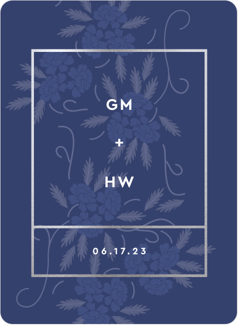Floral Watermark Wedding Invitations | Paper Culture