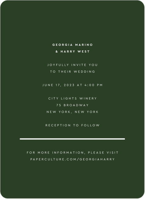 Floral Watermark Wedding Invitations | Paper Culture