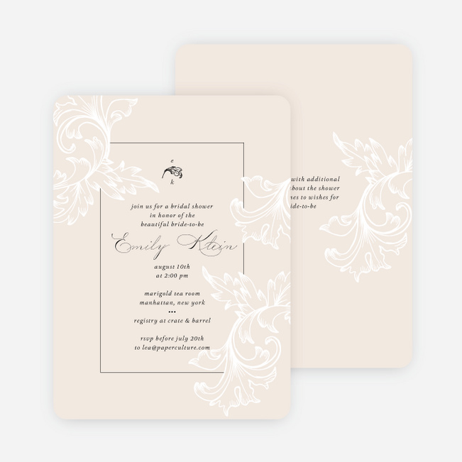 Invitations for bridal shower store