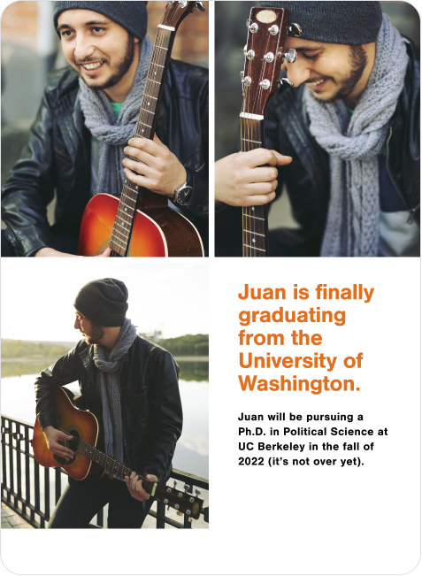 Split Screen Graduation Announcements | Paper Culture