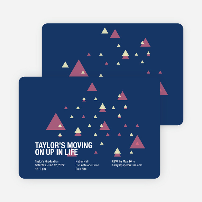 Moving Up Graduation Announcement and Invitation | Paper Culture