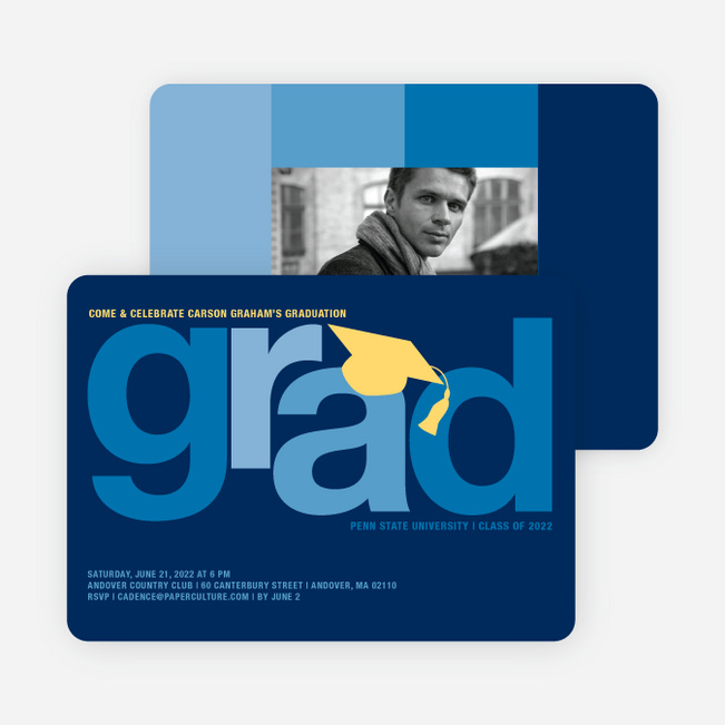 Pop Art Inspired Graduation Invitations | Paper Culture