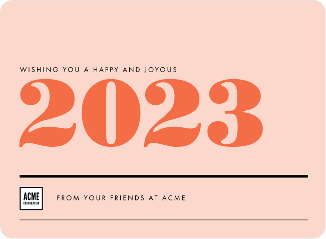 Big Year Corporate New Year Cards | Paper Culture