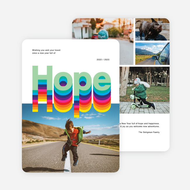 Retro Hope New Year Cards and Invitations | Paper Culture