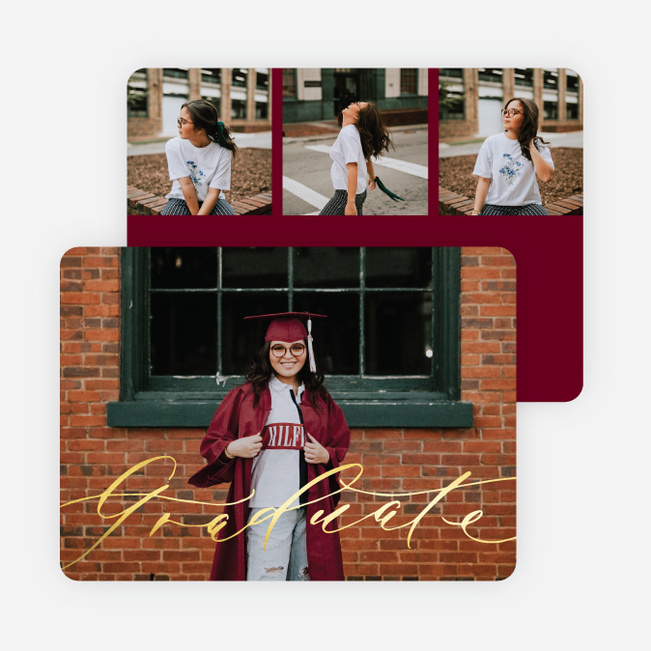 Foil Graduation Announcements And Graduation Invitations | Paper Culture