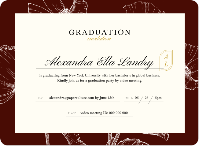 Formal College Graduation Invitation Wording