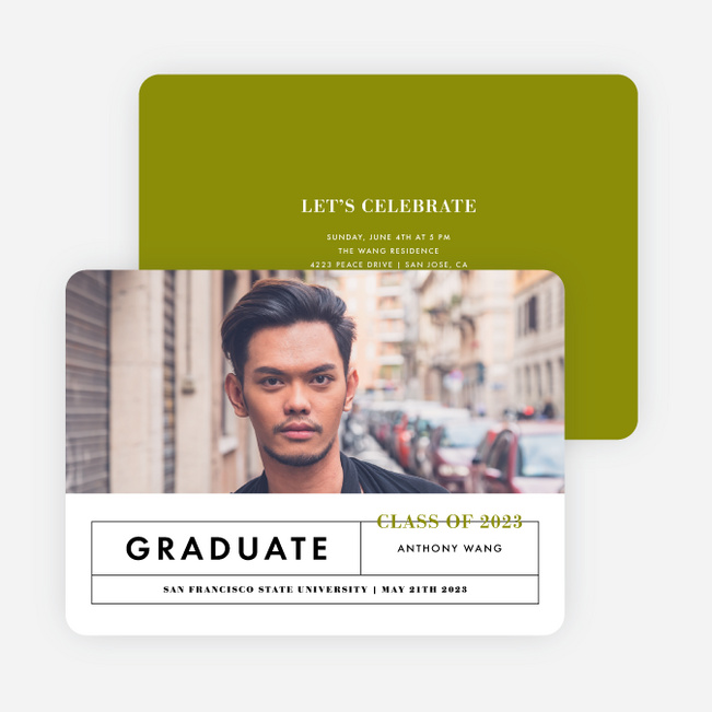 Split Grid Graduation Invitations | Paper Culture