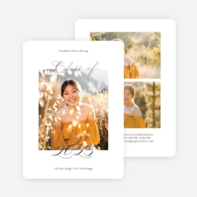 Classy by Design Graduation Announcements & Graduation Invitations ...