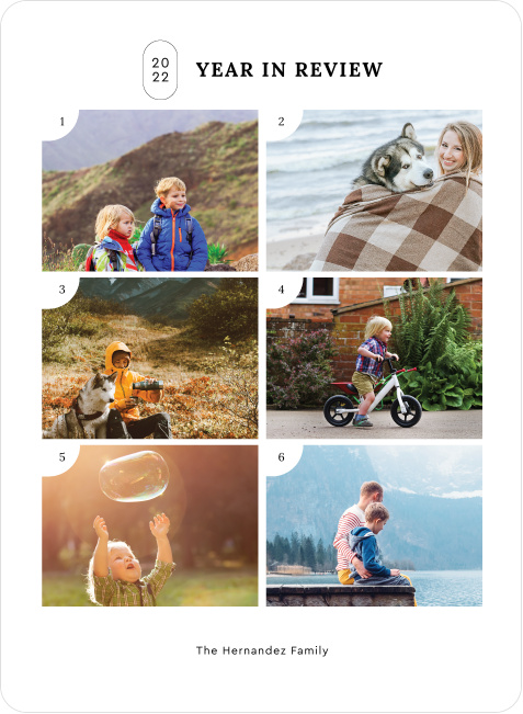 Look Back Multi Photo Holiday Cards | Paper Culture