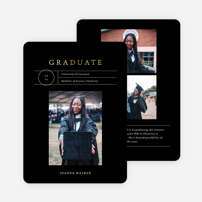 Foil Graduation Announcements And Graduation Invitations | Paper Culture