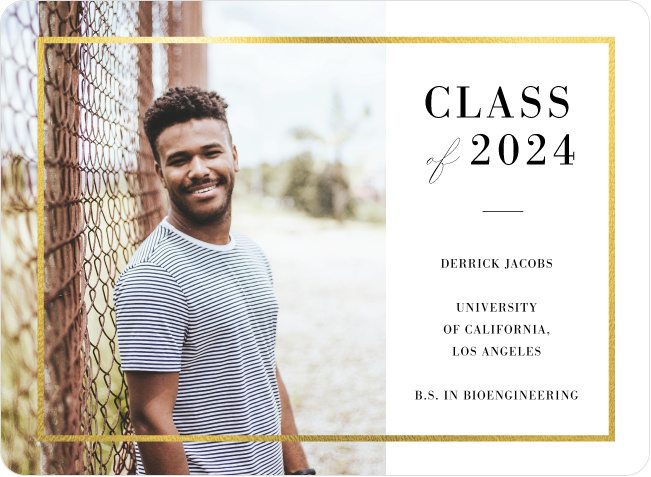 Foil Honoree Graduation Announcements & Graduation Invitations | Paper ...