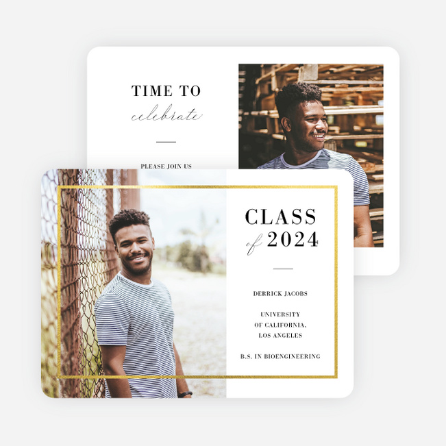 Foil Honoree Graduation Announcements & Graduation Invitations | Paper ...