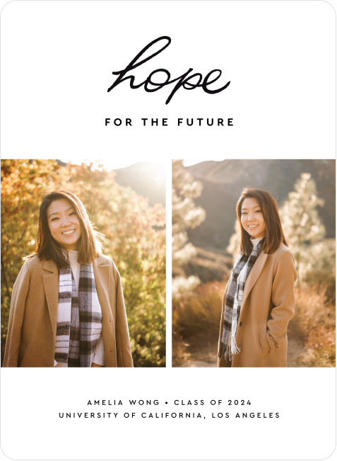 Hopeful Future Graduation Announcements & Graduation Invitations ...
